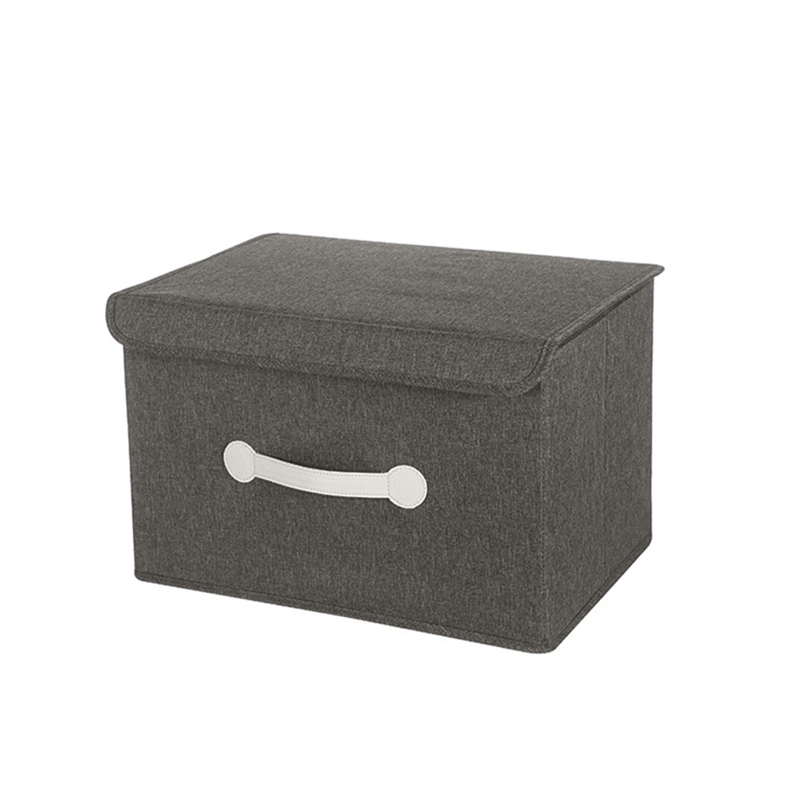 Foldable Storage Bins,Linen Fabric Foldable Collapsible Storage Cube ...