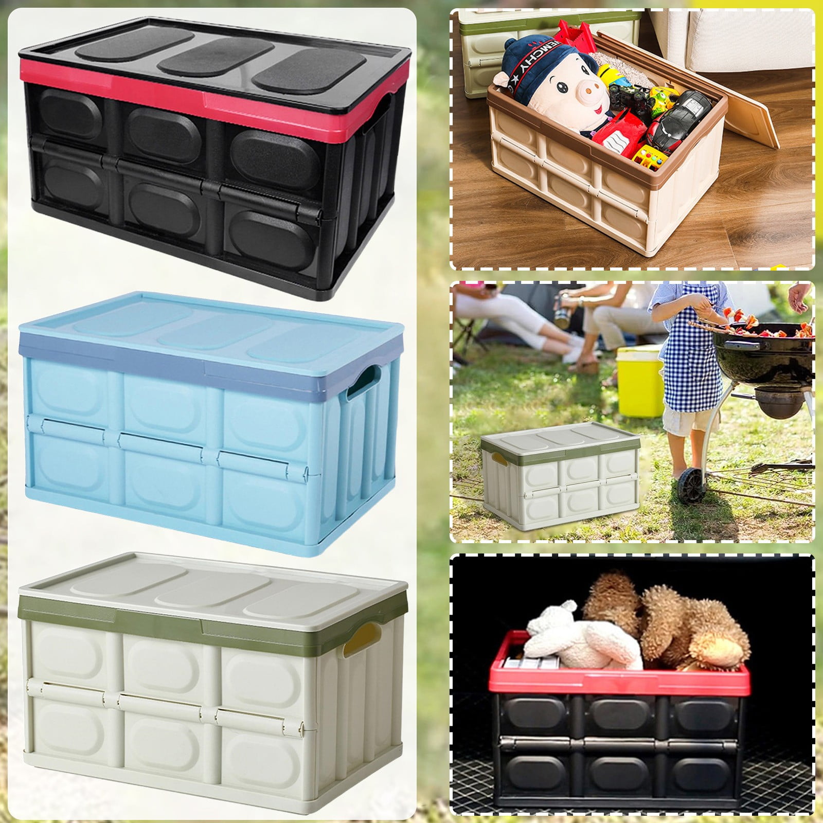 Foldable Storage Box, Foldable Storage Box, 30L Storage Box, Multi ...