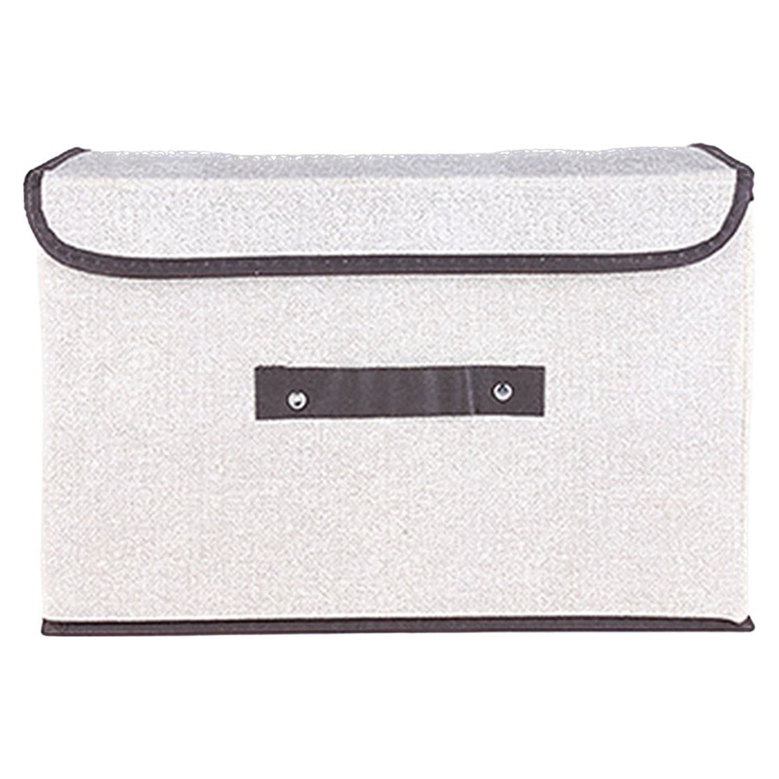 Foldable Storage Box With Lid 2pcs (large + Small) Fabric Storage Box ...