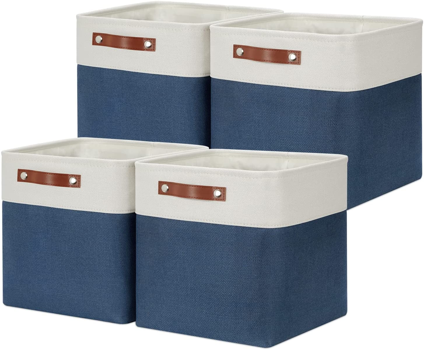 Foldable Storage Cubes 12 x 12 Organizer Bins,Canvas Storage Bins Empty ...