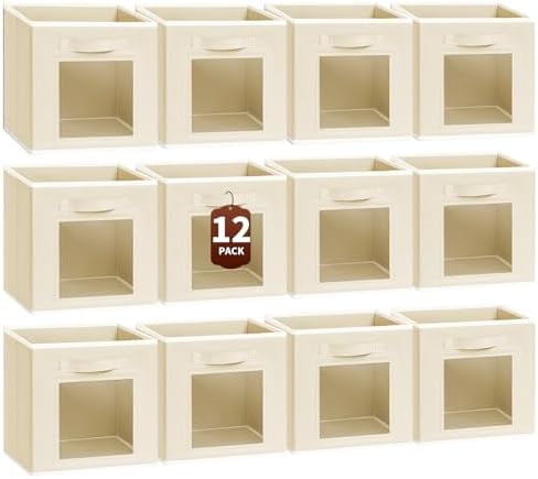 Foldable Storage Cubes - Cubby Storage Organizer with Window ...