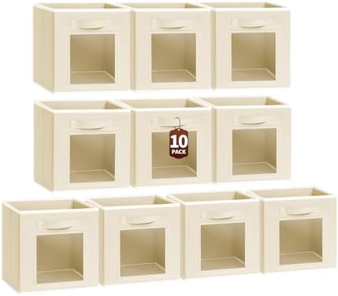 Foldable Storage Cubes - Cubby Storage Organizer with Window ...