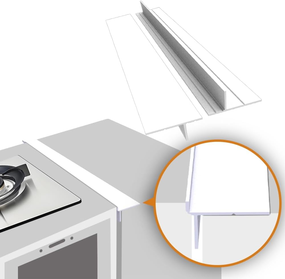 Foldable Stove Gap Filler Kitchen Counter Range Guards 25inch,Silicone ...