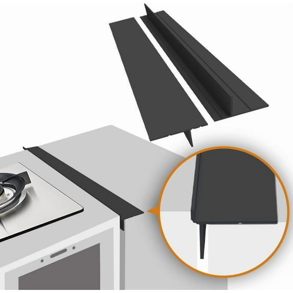 Foldable Stove Gap Filler Kitchen Counter Range Guards 25inch, Stove ...