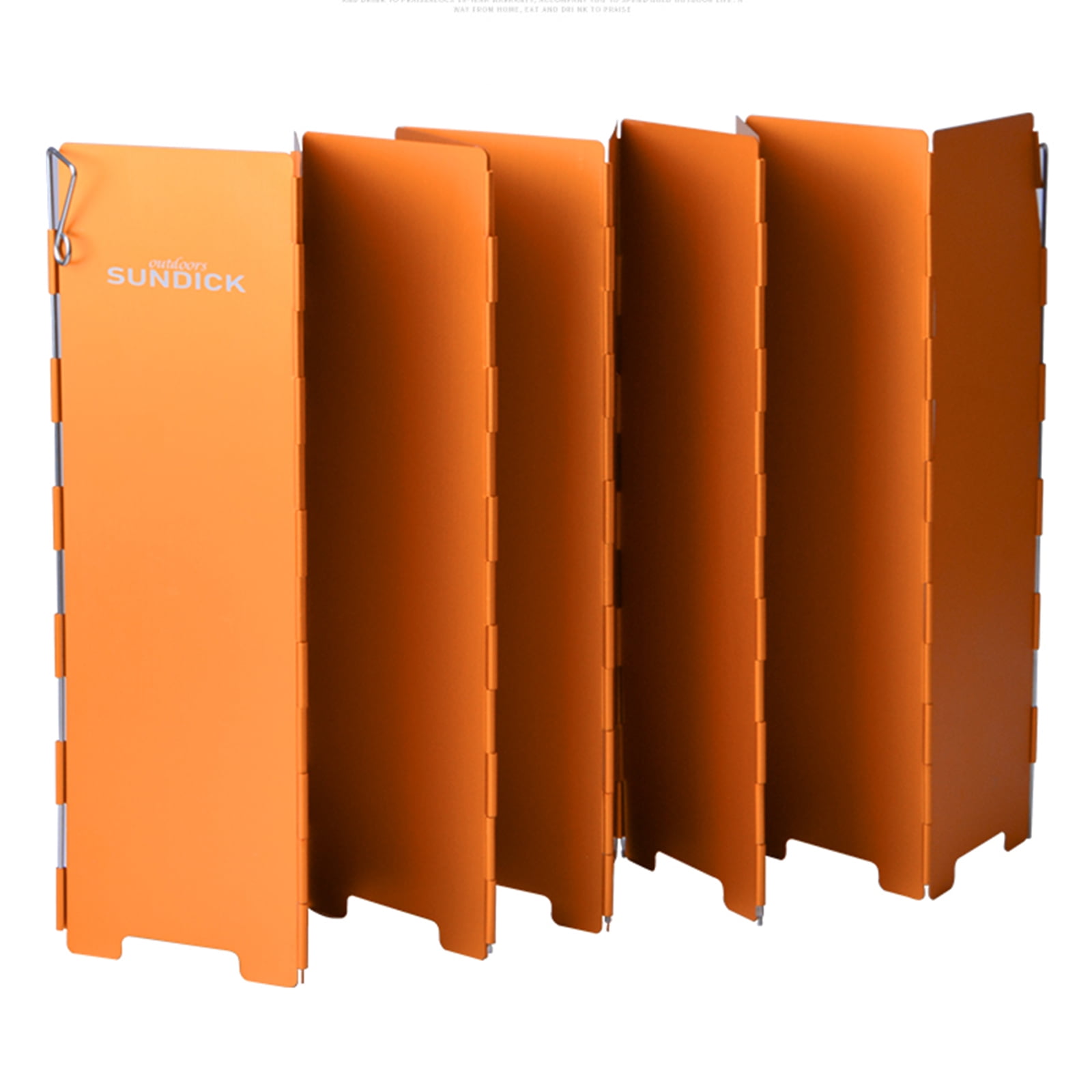 Foldable Stove Windshield Portable Camping Stove Windbreak (Orange ...