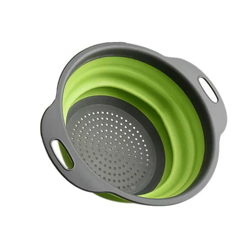 Foldable Strainer Fruit Vegetable Washing Basket Colander Dish Drainer ...