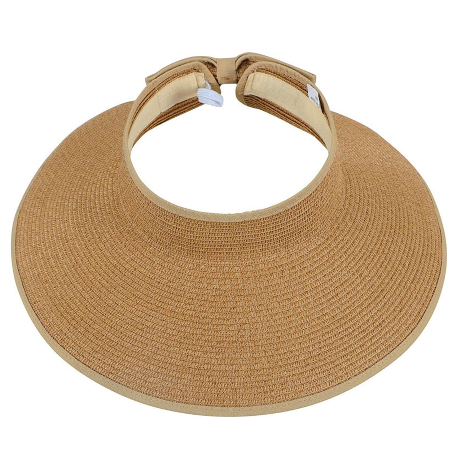 Foldable Straw Sun Visors for Women, Sun Protecetion Wide Brim Sun Hats ...