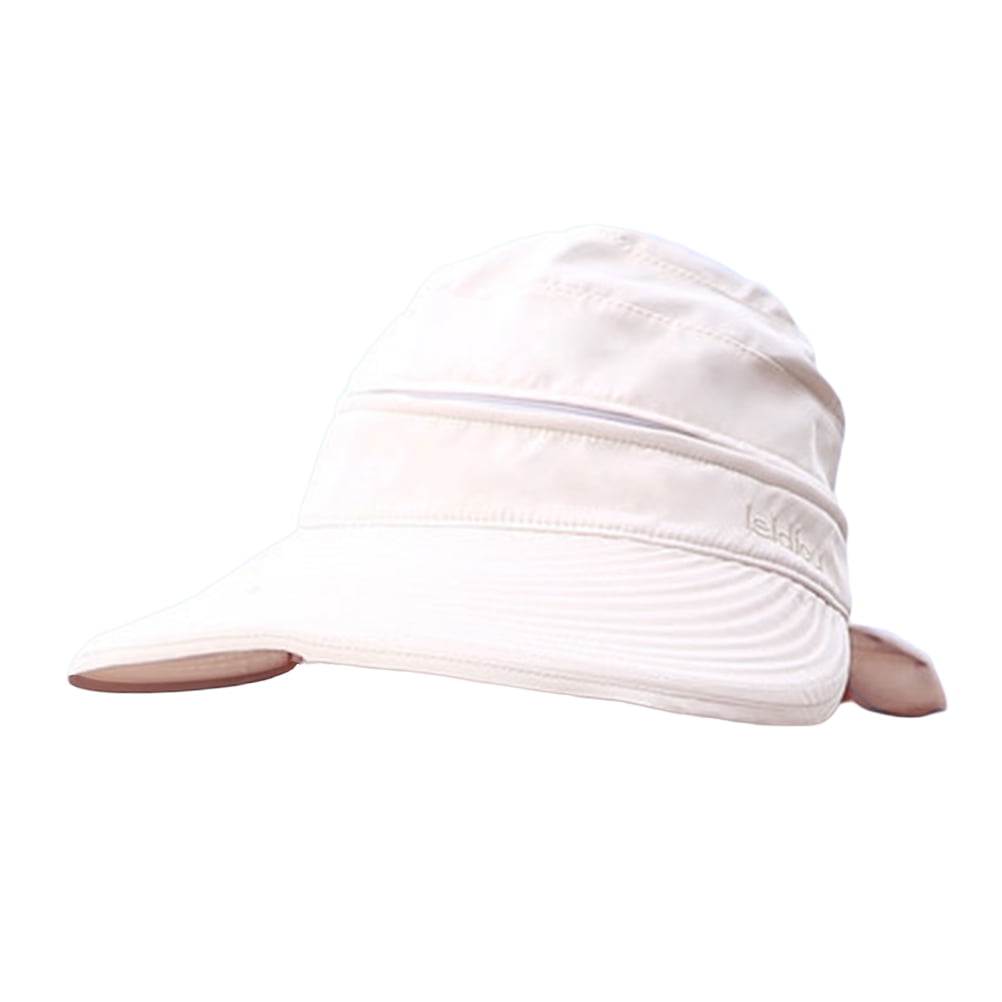 Foldable Sun Hat Visor 2-Style Wide Brim UV Protection Sun Visor Hat ...