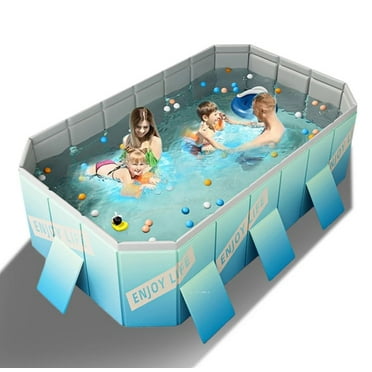 Foldable Swimming Pool, Non-Inflatable Outdoor Pools for 1-6 People ...