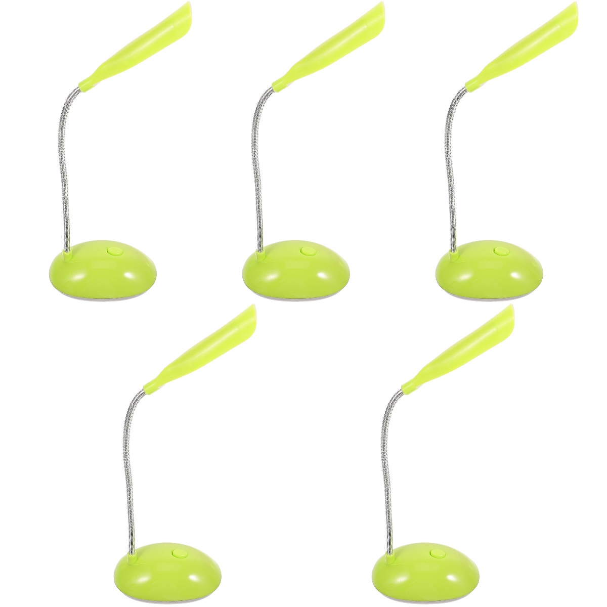 Foldable Table Lamp Battery Powered Desk Light Green Cordless Tabletop ...