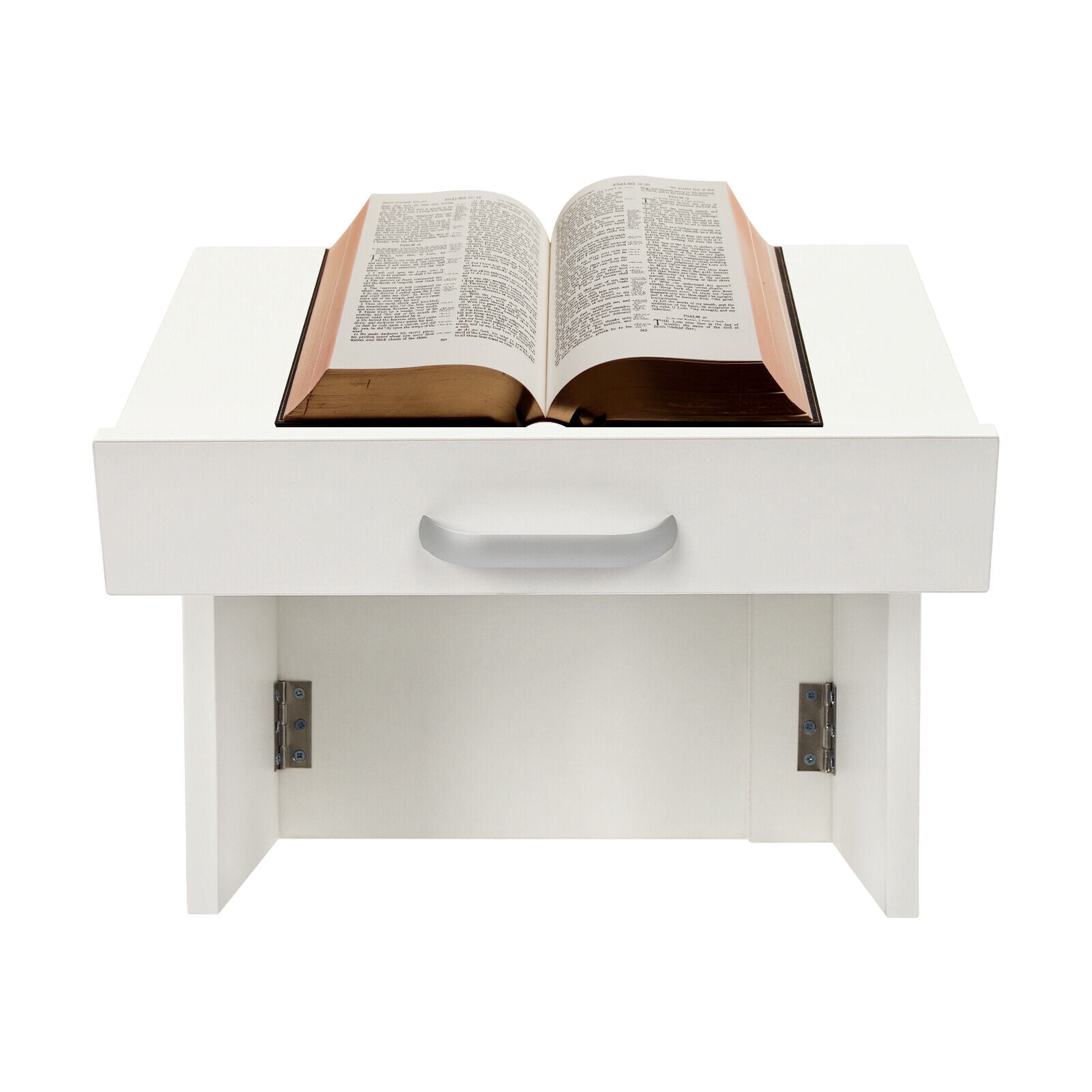 Foldable Tabletop Platform White Wooden Teacher Presentation Podium ...