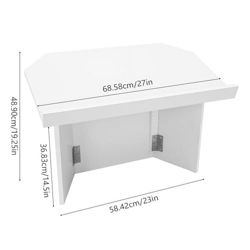 Foldable Tabletop Podium, Portable Desktop Lectern, Wooden Tabletop ...