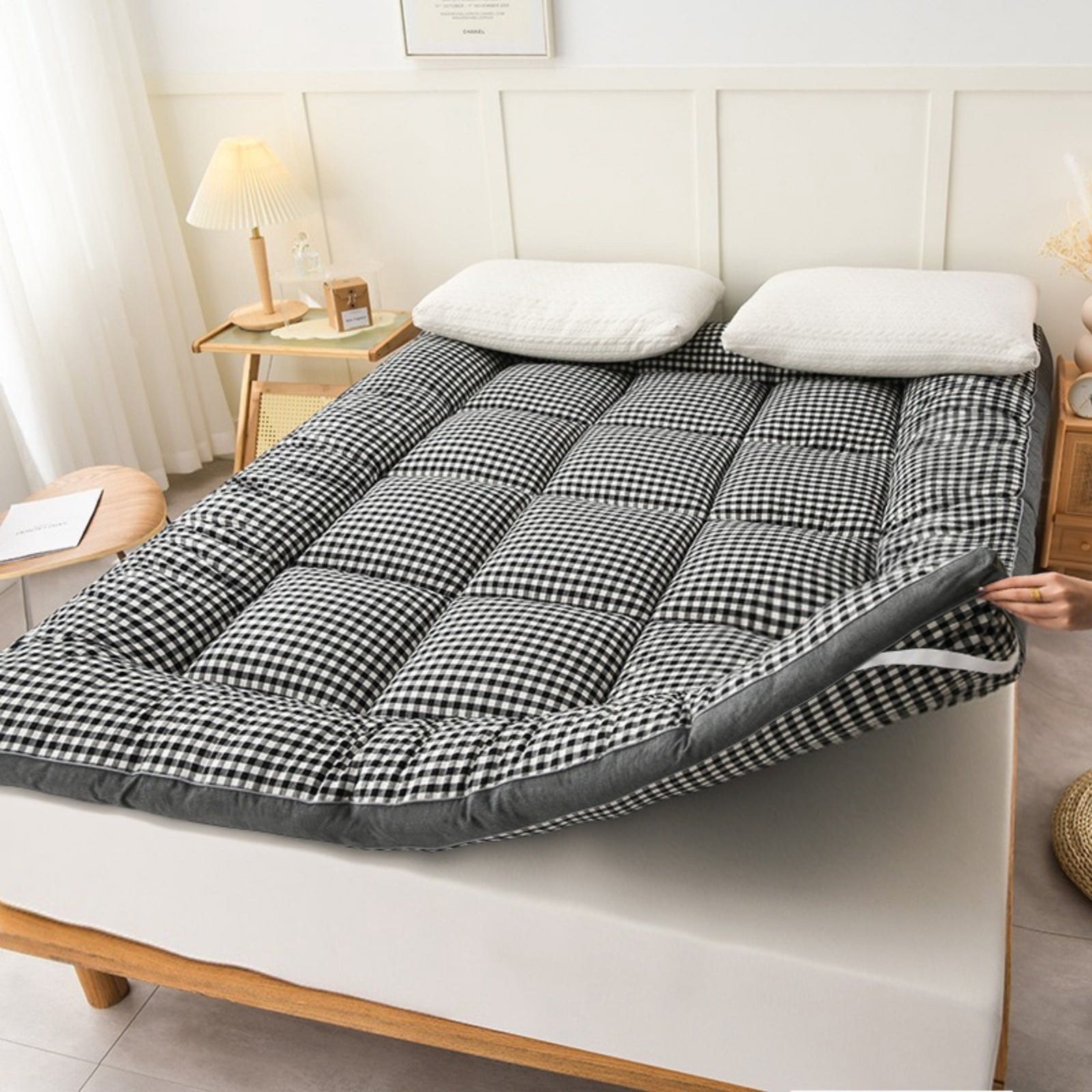 Foldable Tatami Mat Japanese Futon Mattress Portable Dormitory Sleeping ...