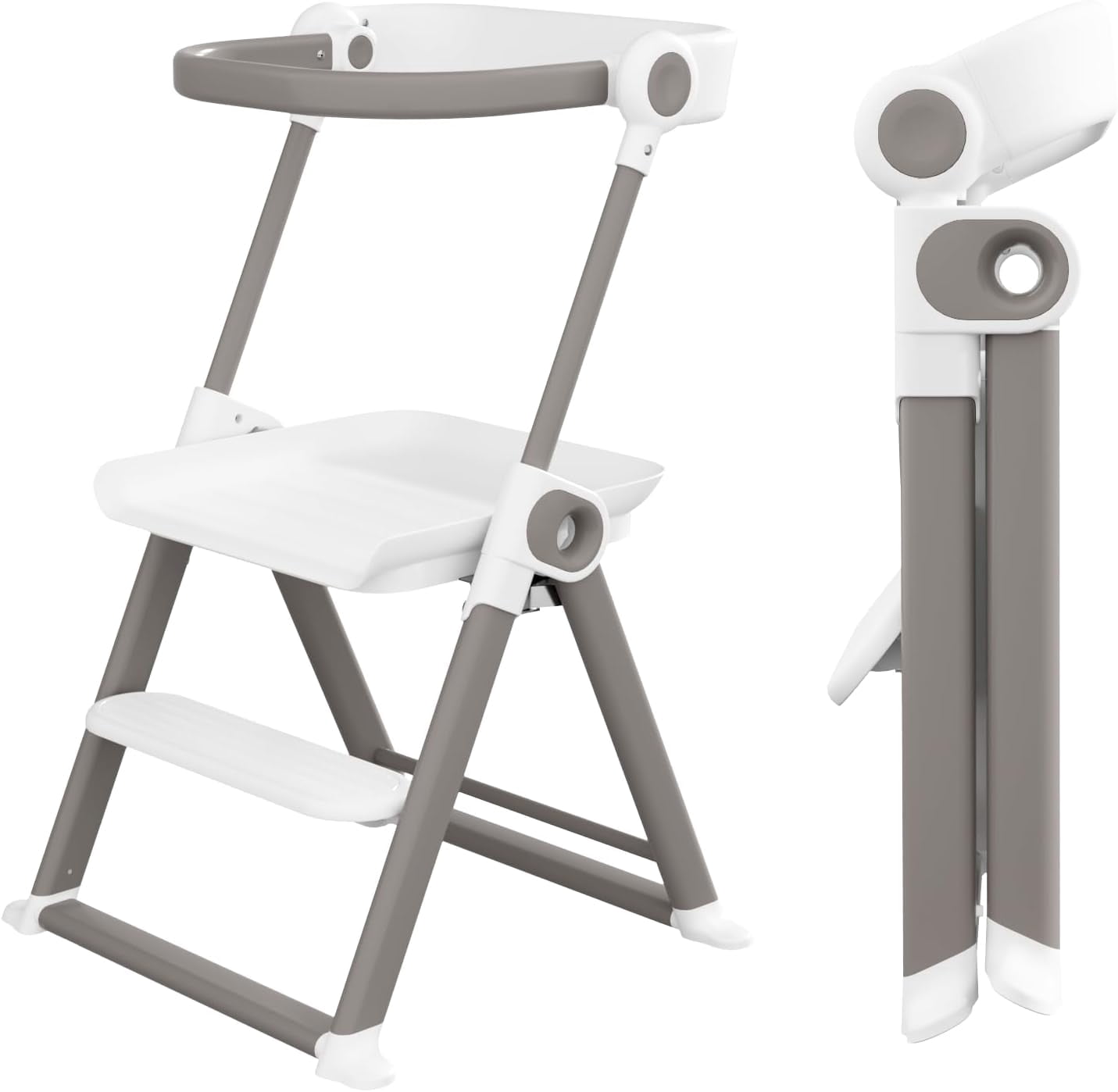 Foldable Toddler Tower, Easy to Fold Toddler Step Stool, Space-Saving ...