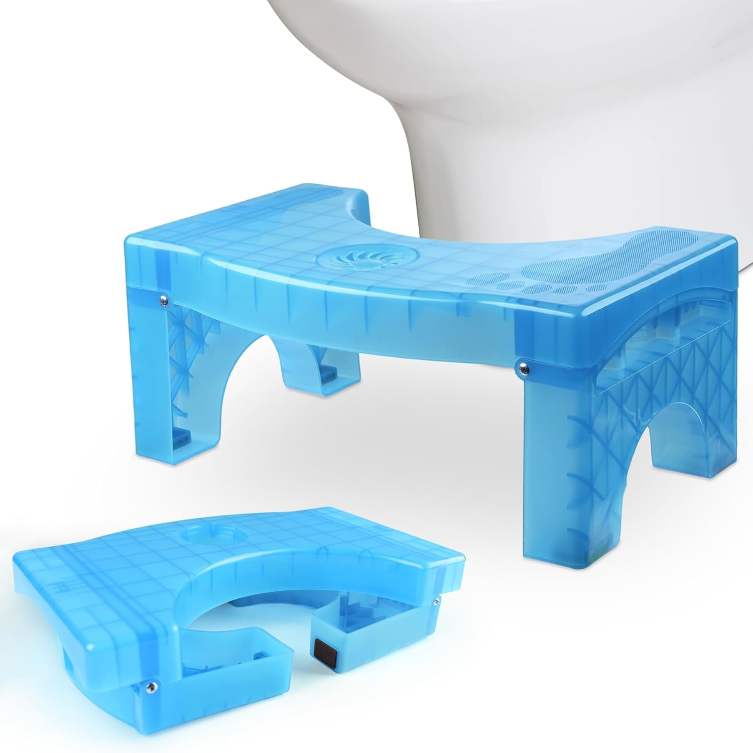 Foldable Toilet Potty Stool for Adults, 7" Heavy Duty Portable ...