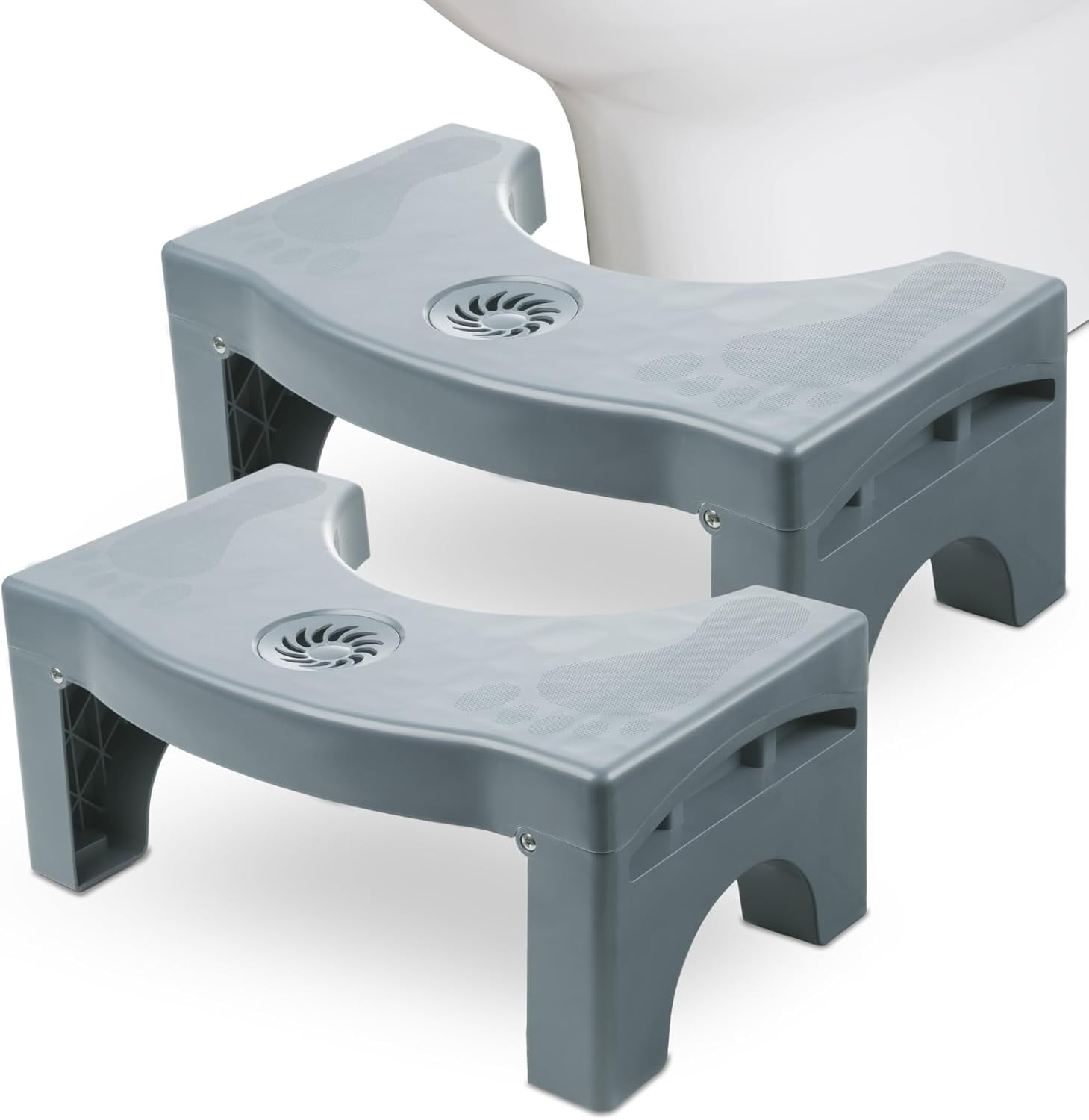 Foldable Toilet Potty Stool for Adults, 7" Heavy Duty Portable ...