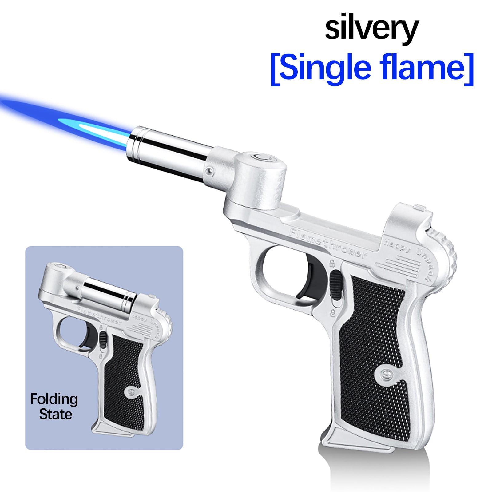 Foldable Torch Lighters, Butane Refillable Jet Flame Torch Lighter ...