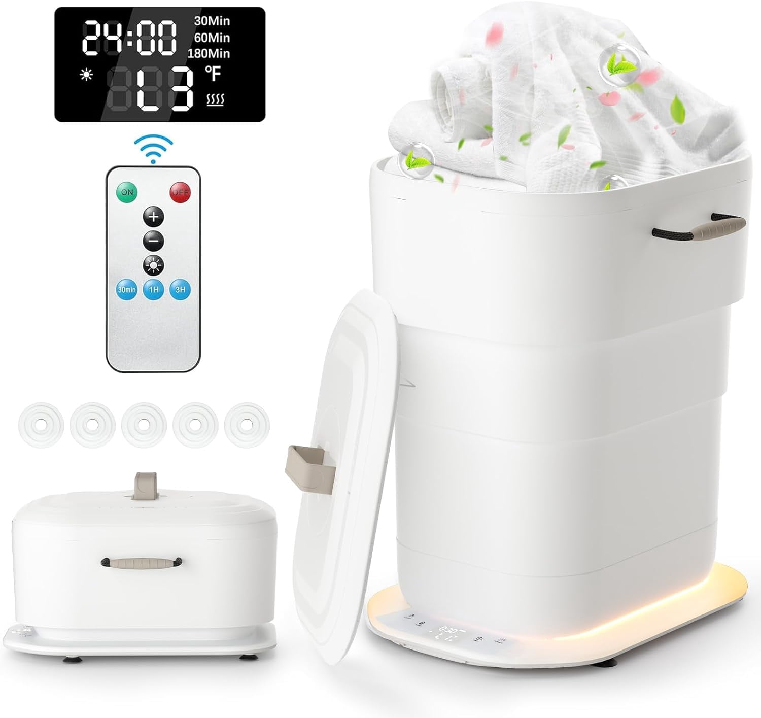 Foldable Towel Warmer 27L,Retractable Portable Towel Warmers Bucket ...