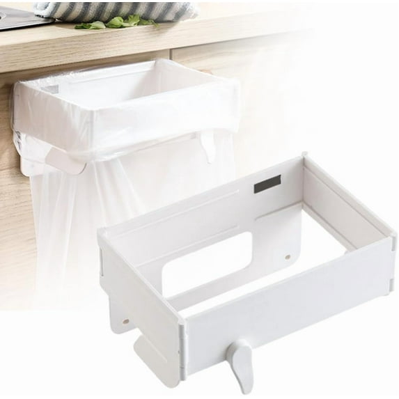 Foldable Trash Bag Holder, 2026 New Magnetic Closure Waste Bag Hanger ...