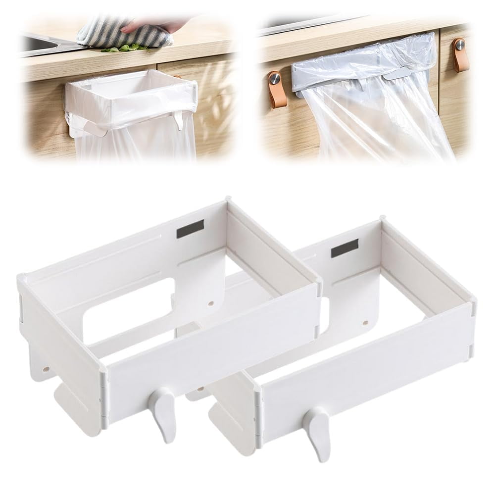 Foldable Trash Bag Holder, 2026 Upgraded Hanging Waste Garbage Can Rack ...