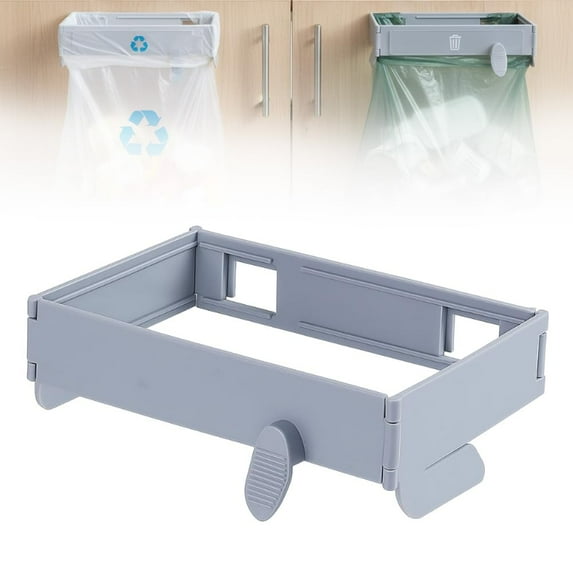 Foldable Trash Bag Holder,New Hanging Waste Garbage Can Rack,Wall ...