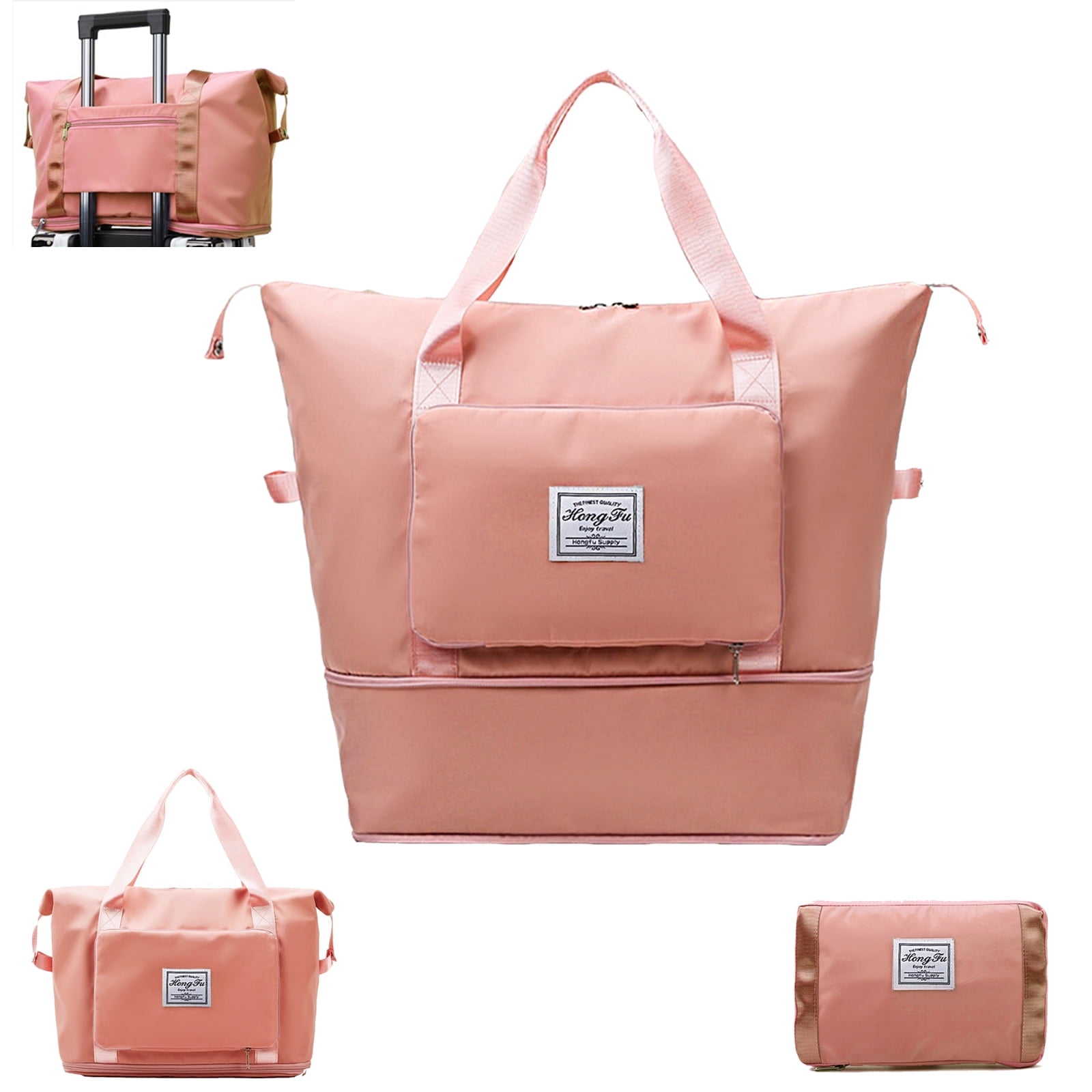 Foldable Travel Bag with Large Capacity, Foldable Sports Bag Overnight ...
