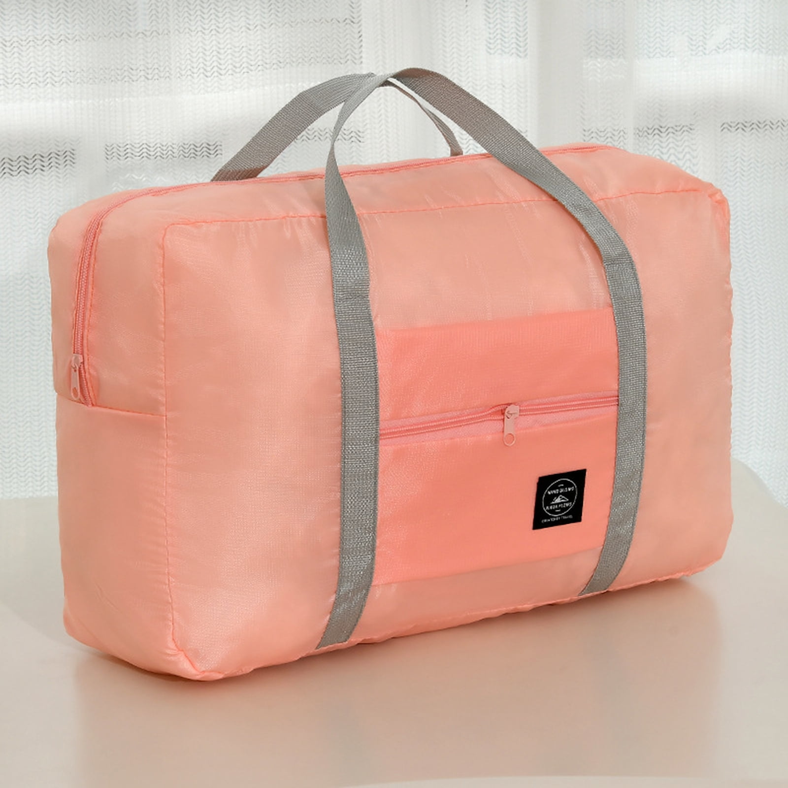 Foldable Travel Duffel Bag, Canvas Large Capacity Lightweight Handbag ...