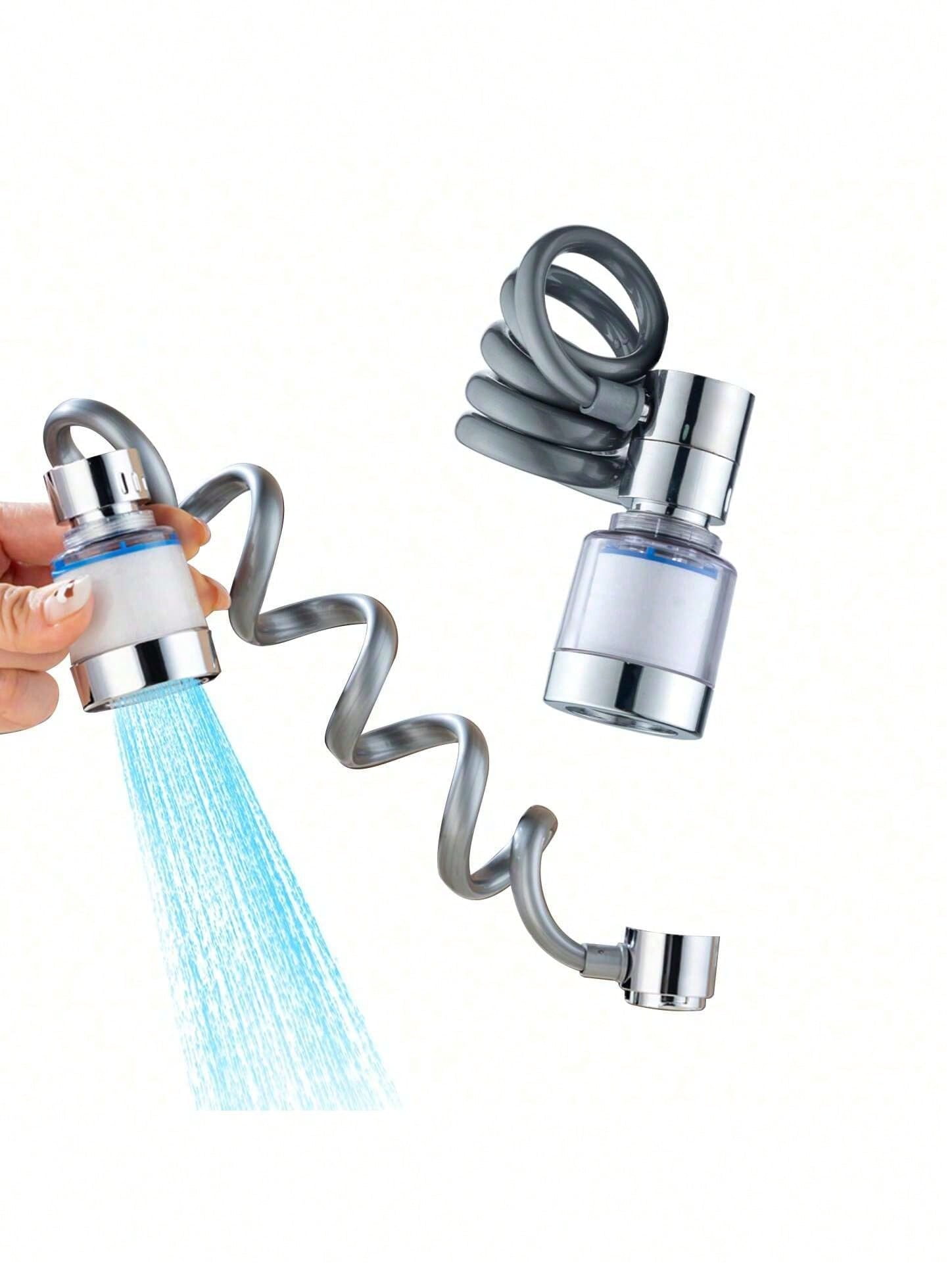 Foldable Travel Shower Filter - 3-Stage Purification + Diatom Mud ...