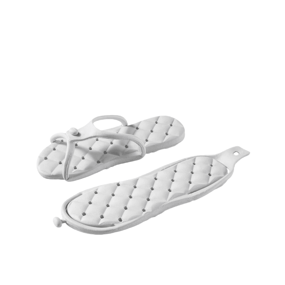 Foldable Travel Slippers - Portable Flip Flops for Vacation, Compact ...