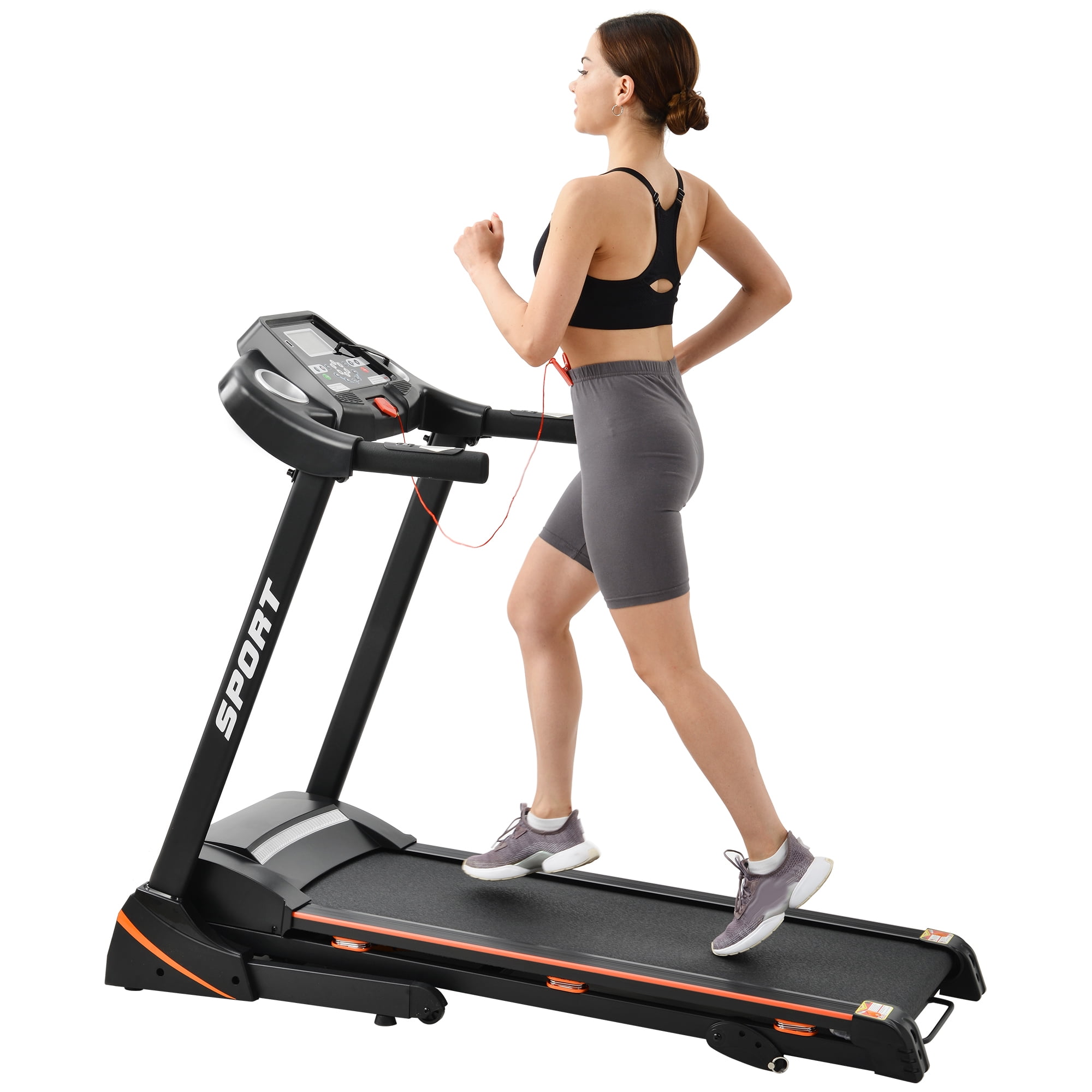 Foldable Treadmill Exercise Walking Machinate Folding Treadmill Motor 3 ...
