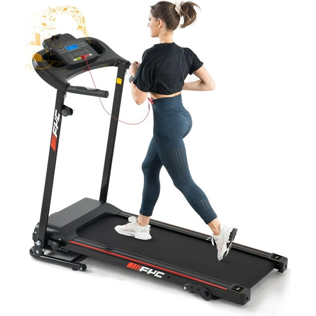 Foldable Treadmill with Incline and Bluetooth, 2.5HP Electric Folding ...