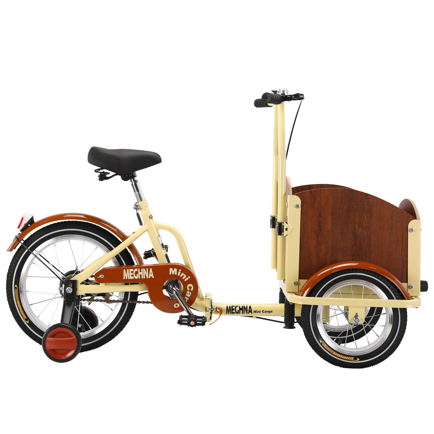 Foldable Tricycle for Kids 6-12 Mini Cargo Bike Pet Bike Reverse ...