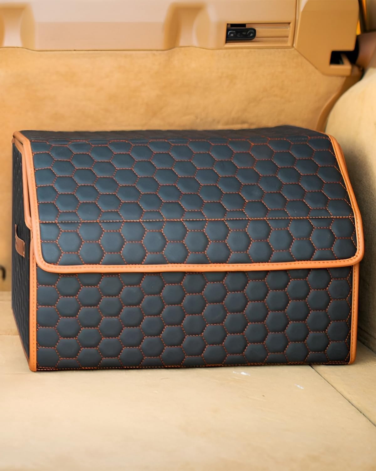 Foldable Trunk Organizer for Car Storage - Collapsible Auto With Lid ...