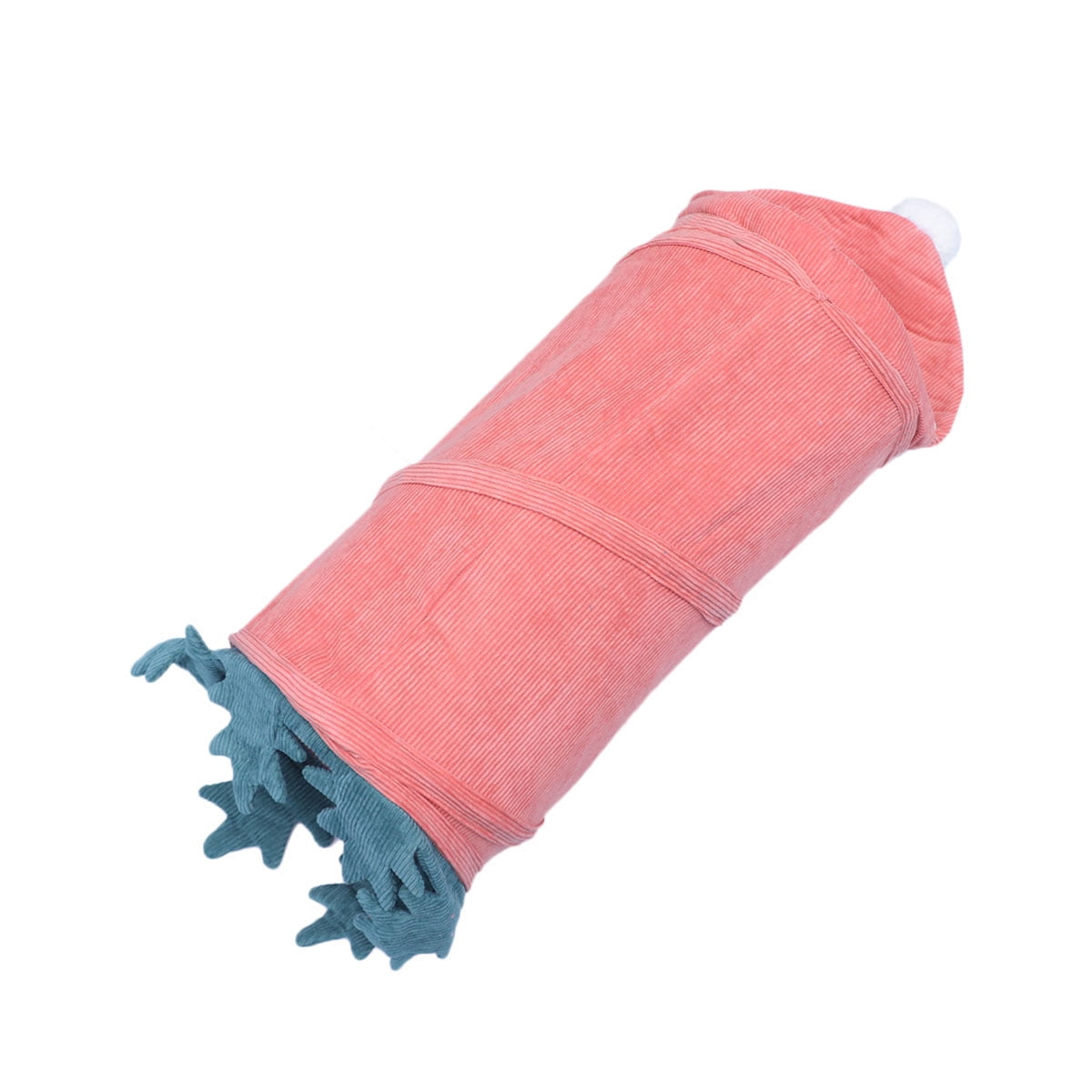 Foldable Tunnel Plush Cat Tent Vegetables Pattern Warm Cats Tunnel Warm Small Bed Cat Tunnel Bed