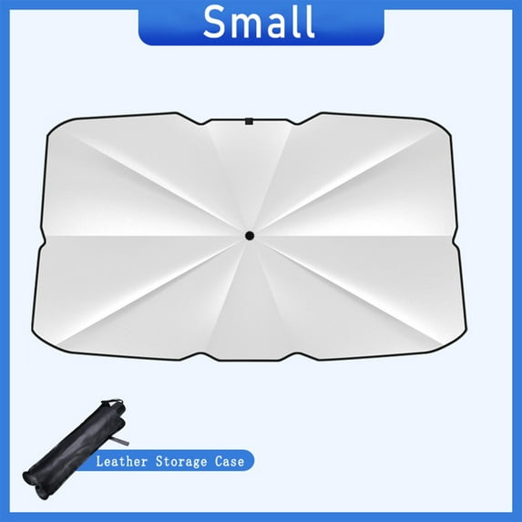 Foldable Umbrella-Type Front Windshield Sun Shade, Tool-Free Quick ...