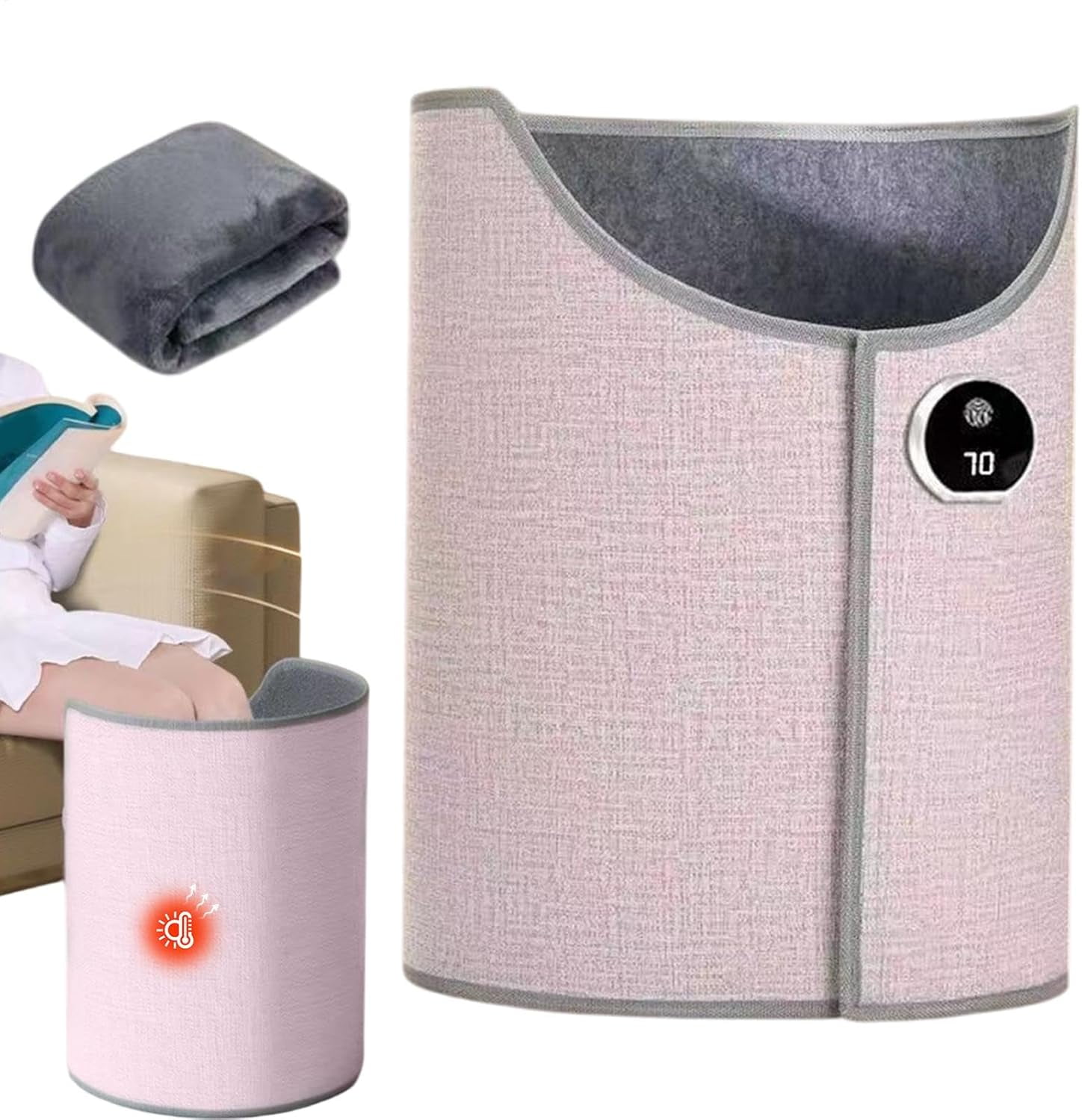 Foldable Under Desk Foot Warmer, Under Desk Heater Portable, Folding ...