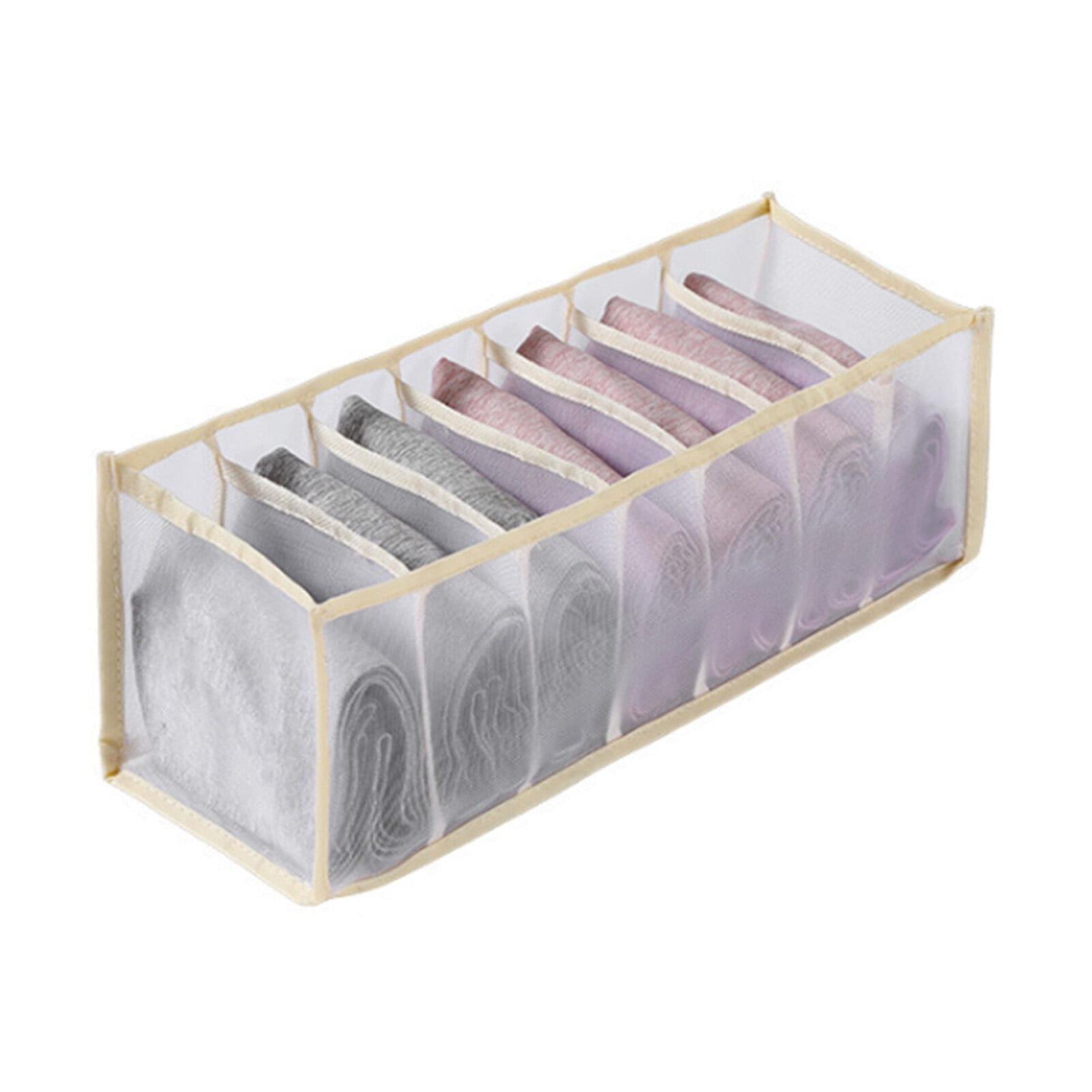 Foldable Underwear Storing Box Home Use Storage Drawer Divider Mesh ...