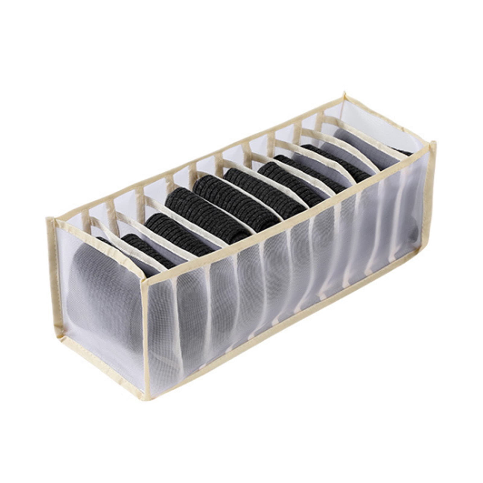 Foldable Underwear Storing Box Home Use Storage Drawer Divider Mesh ...