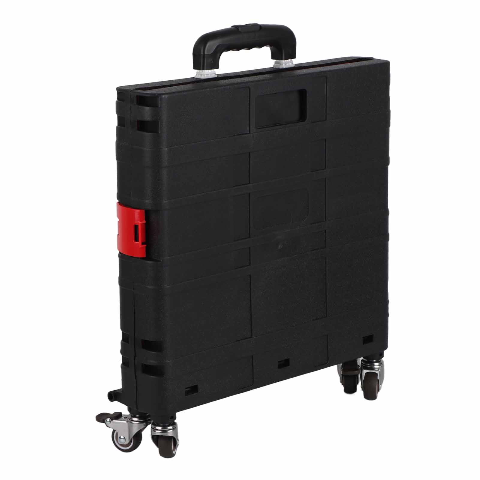 Foldable Utility Cart 4 Silent Brake Universal Wheel Collapsible ...