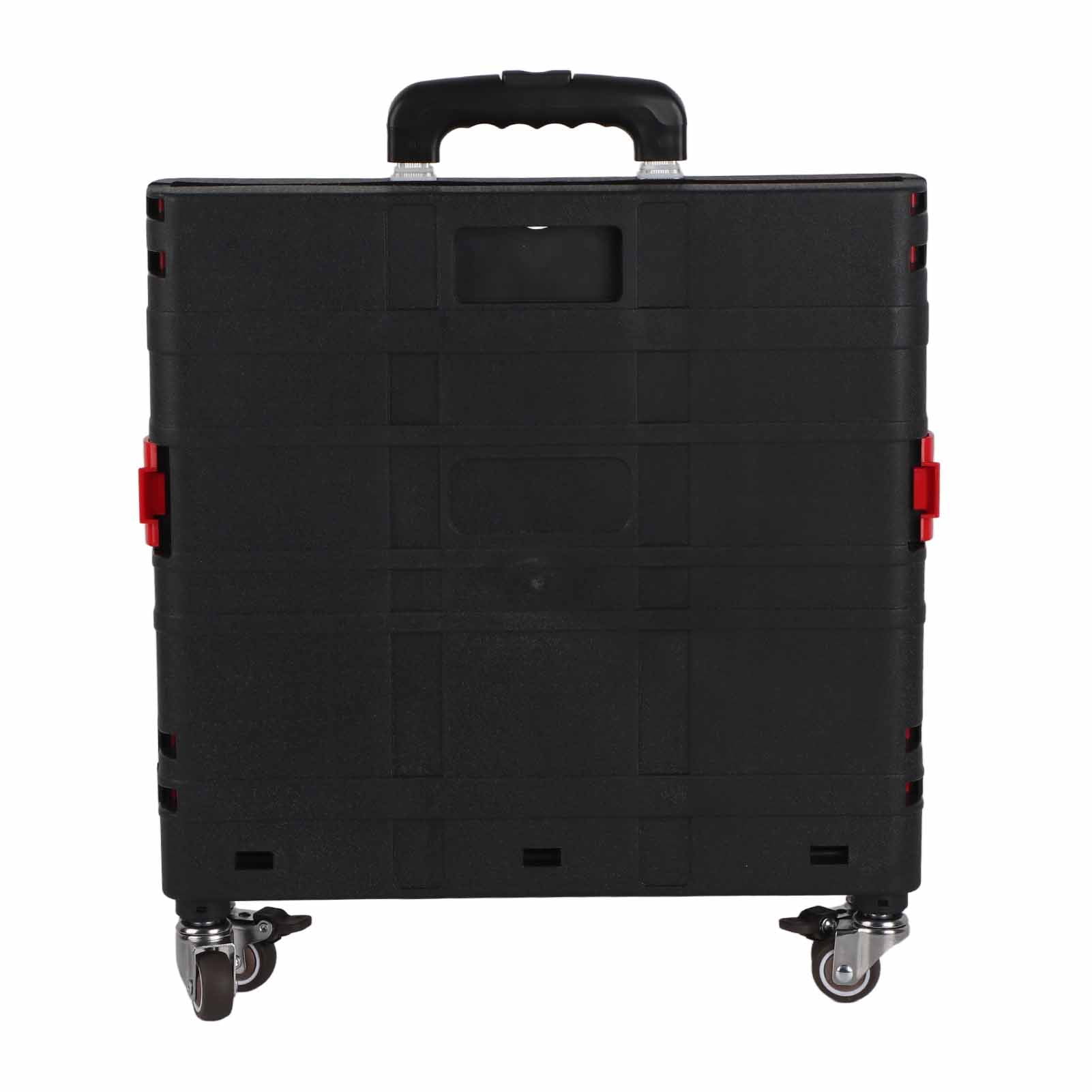 Foldable Utility Cart 4 Silent Brake Universal Wheel Collapsible ...