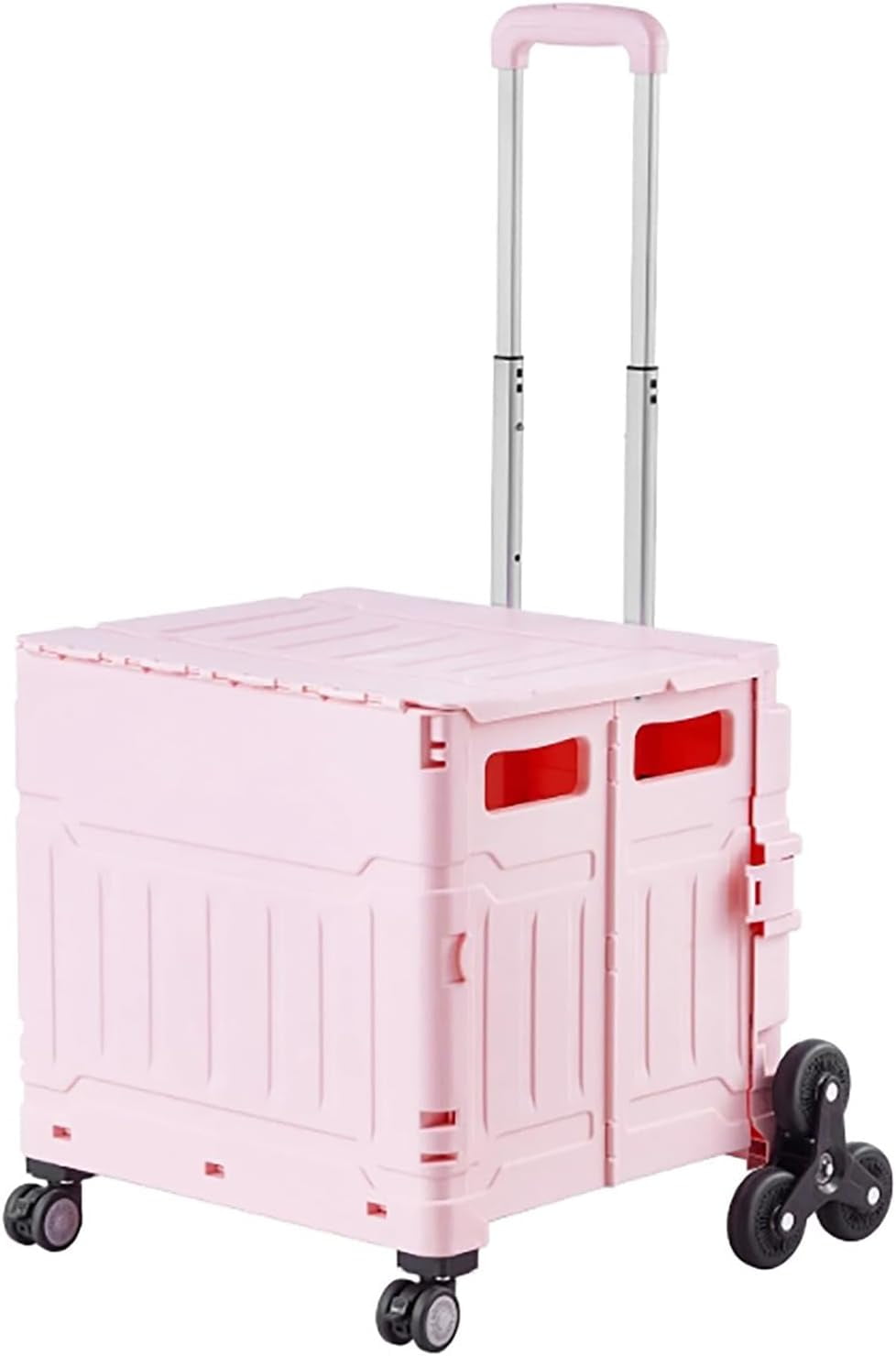 Foldable Utility Cart, Portable Collapsible Rolling Crate with Durable ...