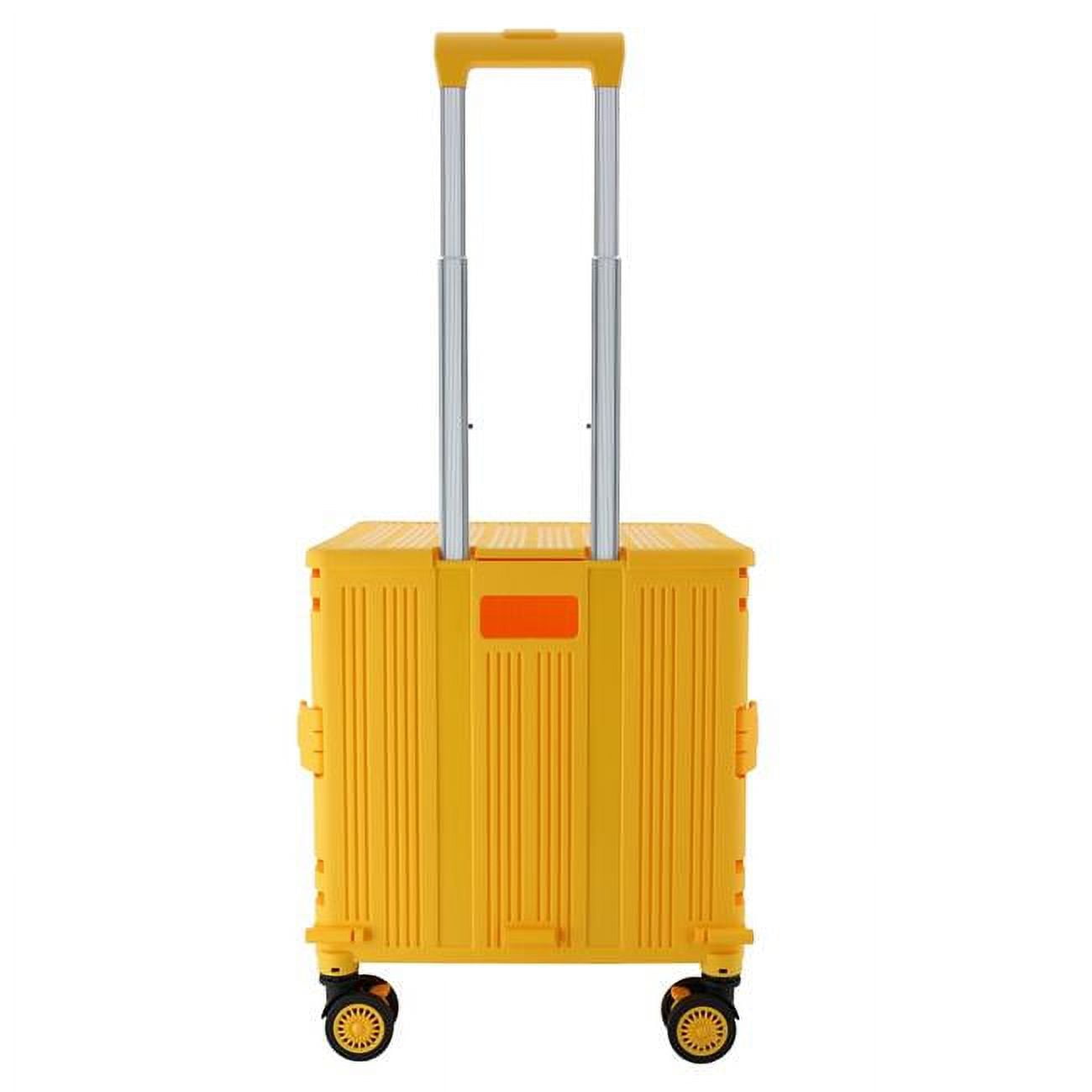 Foldable Utility Crate with 360 Spinner Wheels & Telescopic Handle ...