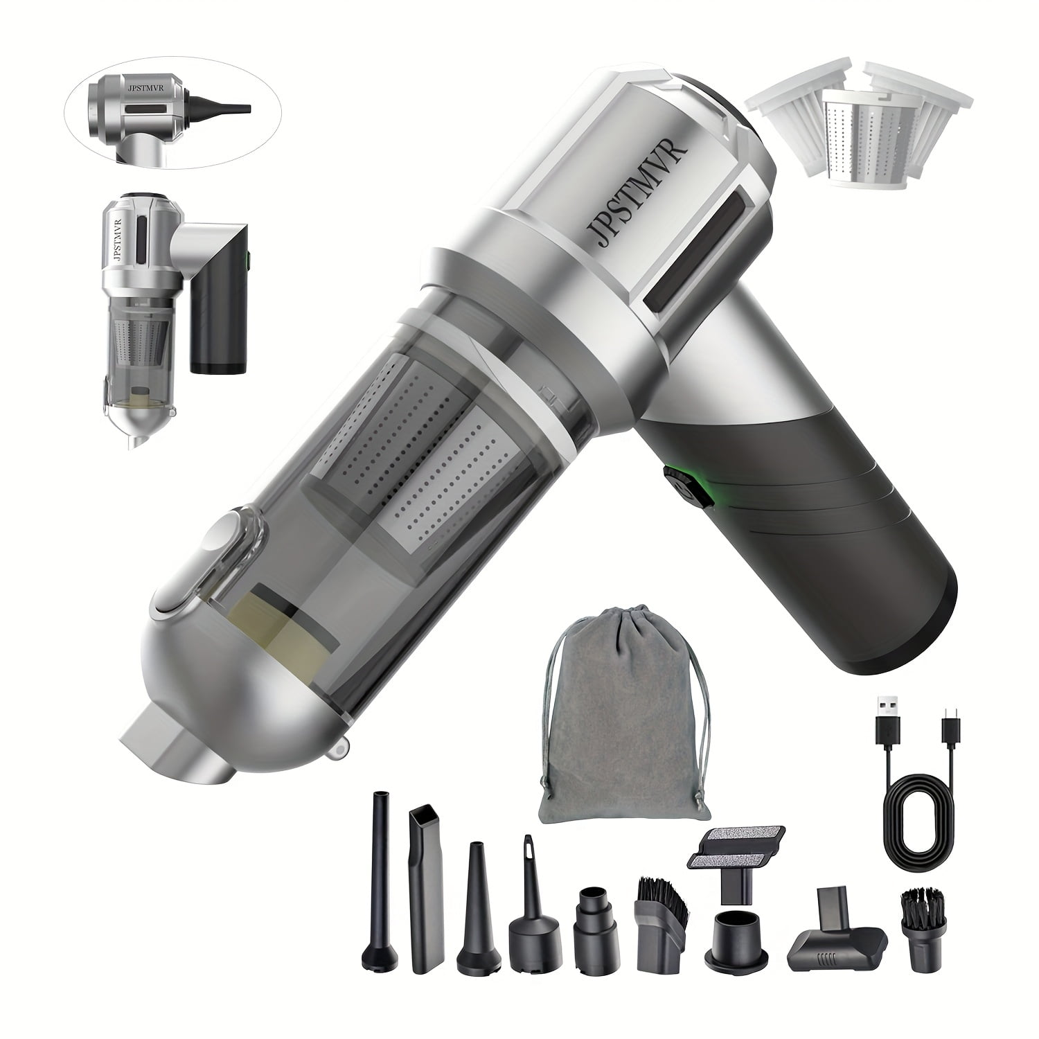 Foldable Vacuum Cleaner Portable Cordless18000PA-Vacuum Cleaner and ...