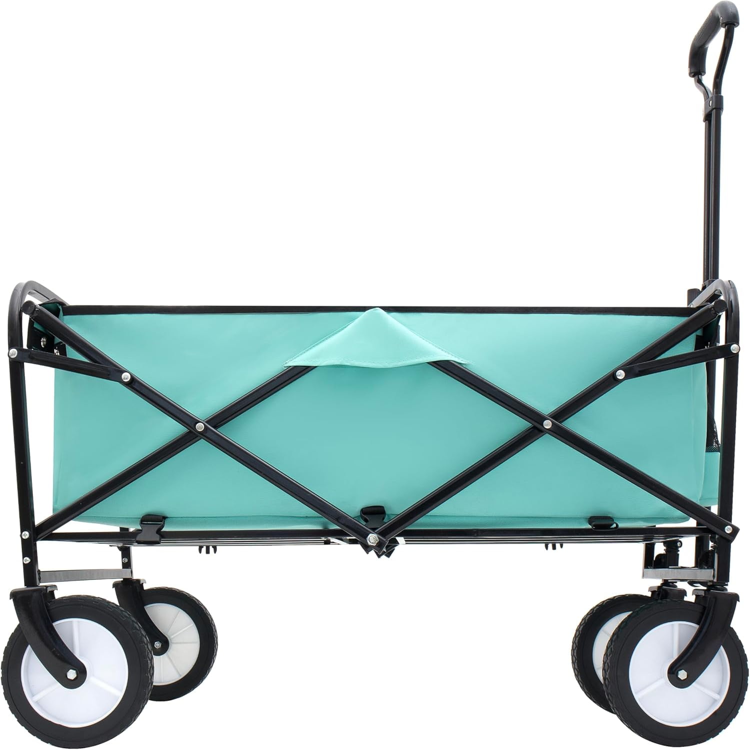 Foldable Wagon Cart with Strapping System, Collapsible Utility Cart for ...