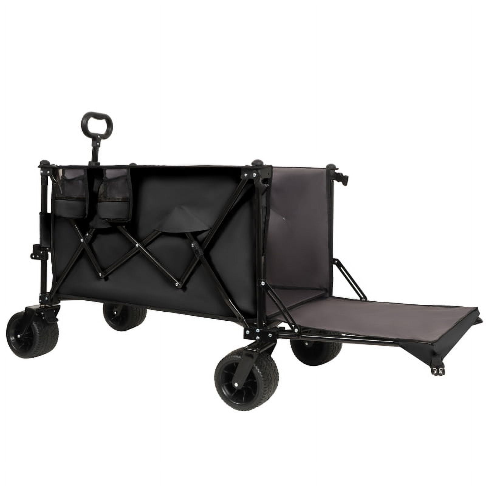 Foldable Wagon with Extended Tailgate, Extra Long Extender Wagon Cart ...