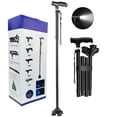 Foldable Walking Cane, T Handle Portable Adjustable Folding Canes for ...