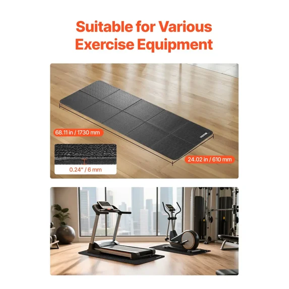 Foldable Walking Pad Treadmill Mat for Carpet Floor Exercise Equipment ...