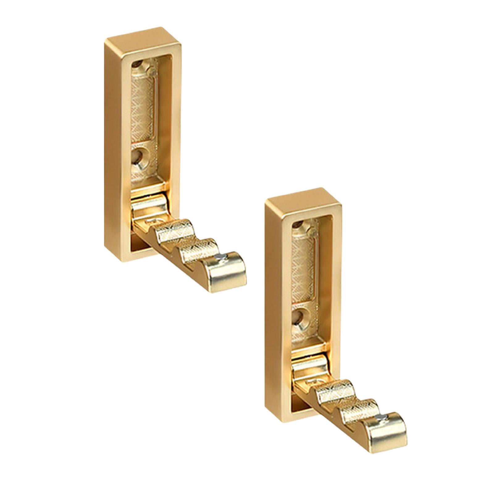Foldable Wall Hooks Hideaway Flip Down Hook Wall Mount Brushed Gold ...