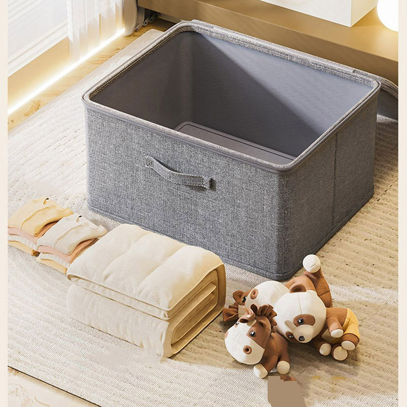 Foldable & Washable Clothing Storage Box, Fabric with Sturdy Board ...