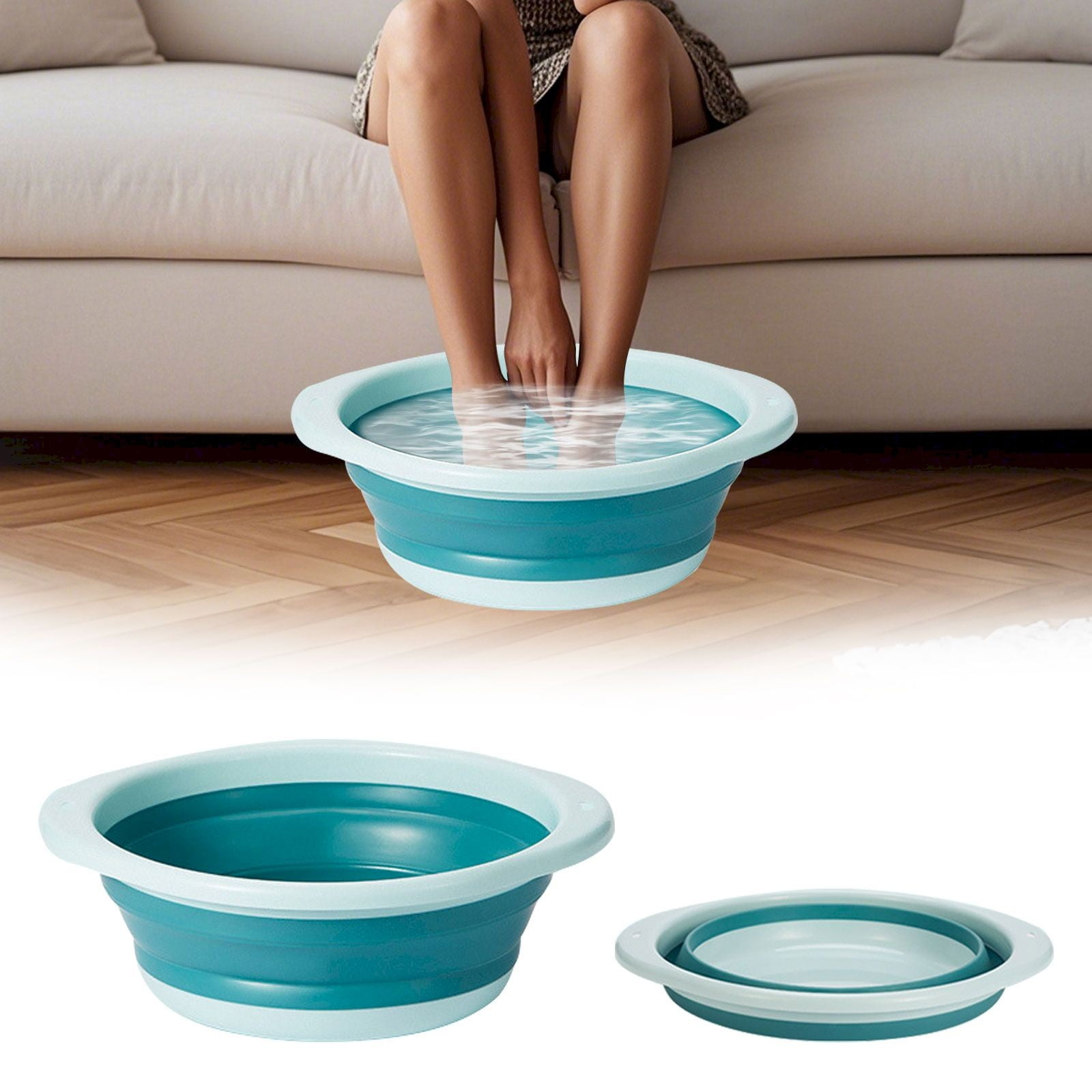 A Foldable Washbasin Plastic Basin Travel Folding Basin Portable ...